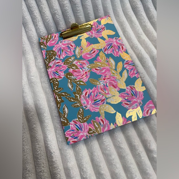 Lilly Pulitzer | Office | Lilly Pulitzer Clipboard With Gold Accents ...
